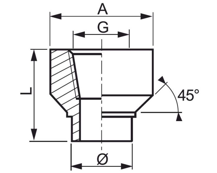 Bossage NPT Série 3000 inox